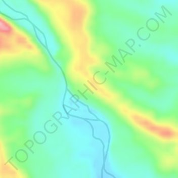 Mapa topográfico Nerva / Noema, altitude, relevo