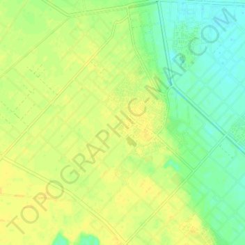 Mapa topográfico Badr City, altitude, relevo